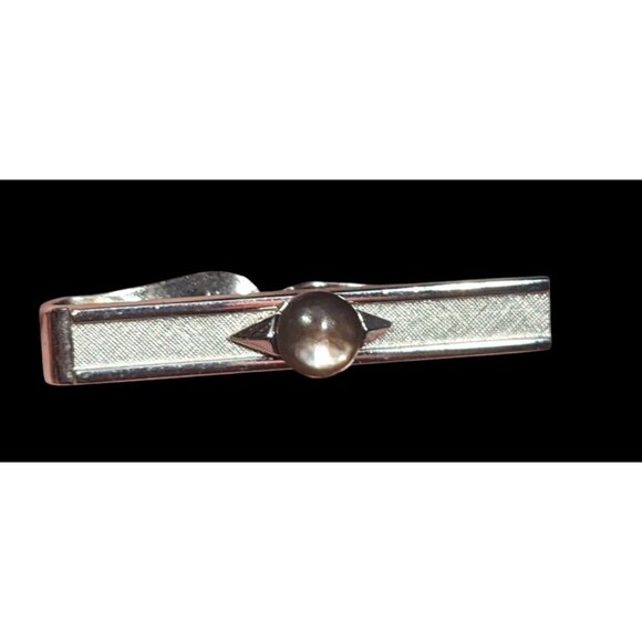 SWANK | Accessories | Vintage Swank Silver Tone Art Deco Gemmed Tie ...